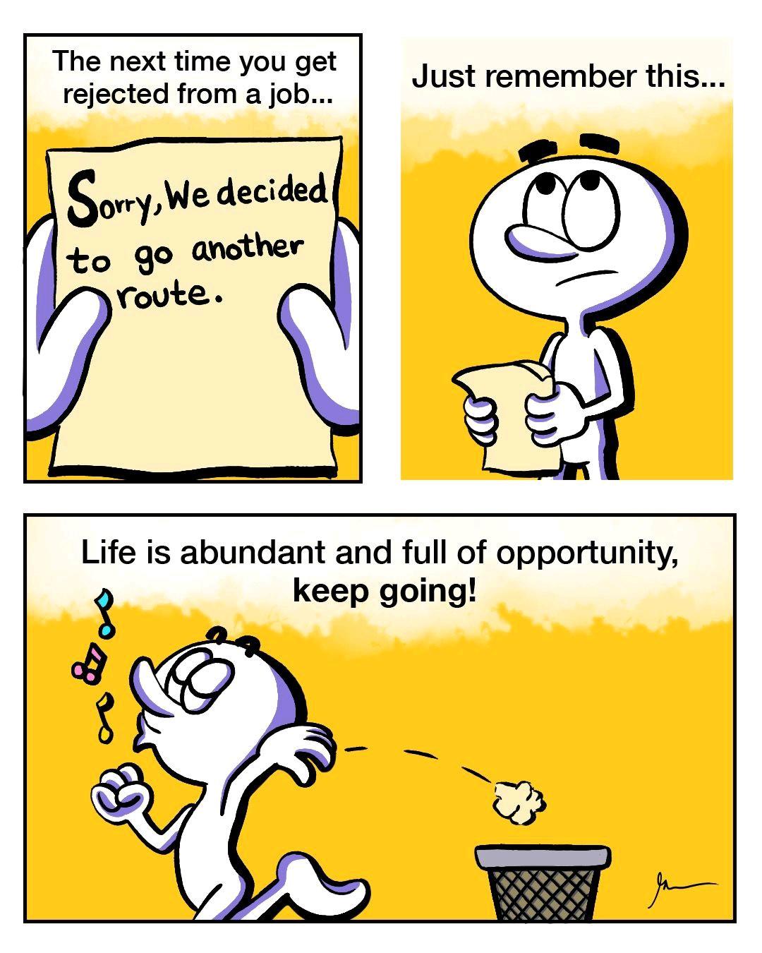 Life is filled with numerous opportunities. Keep moving forward | /r ...