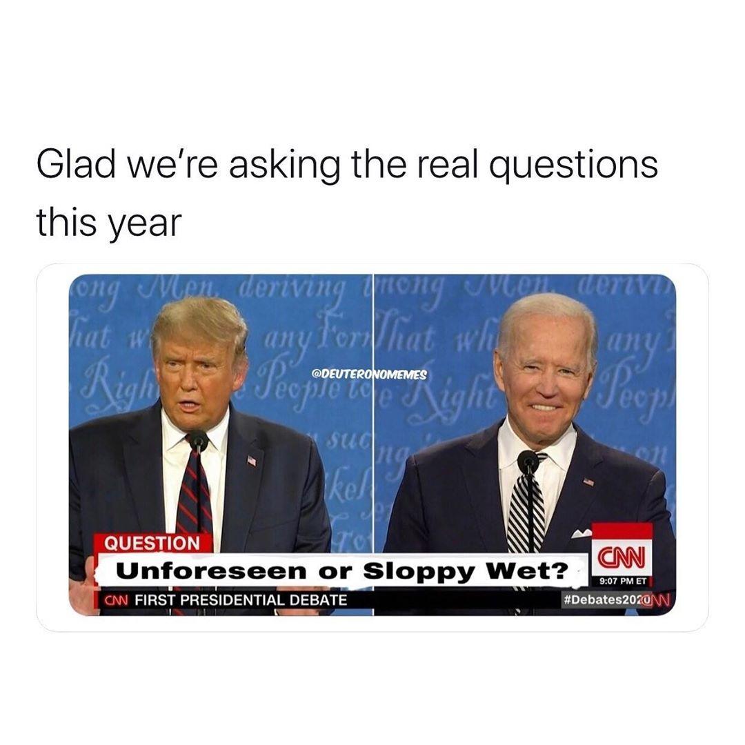 The real questions | 2020 Presidential Debate Parody Questions | Know ...
