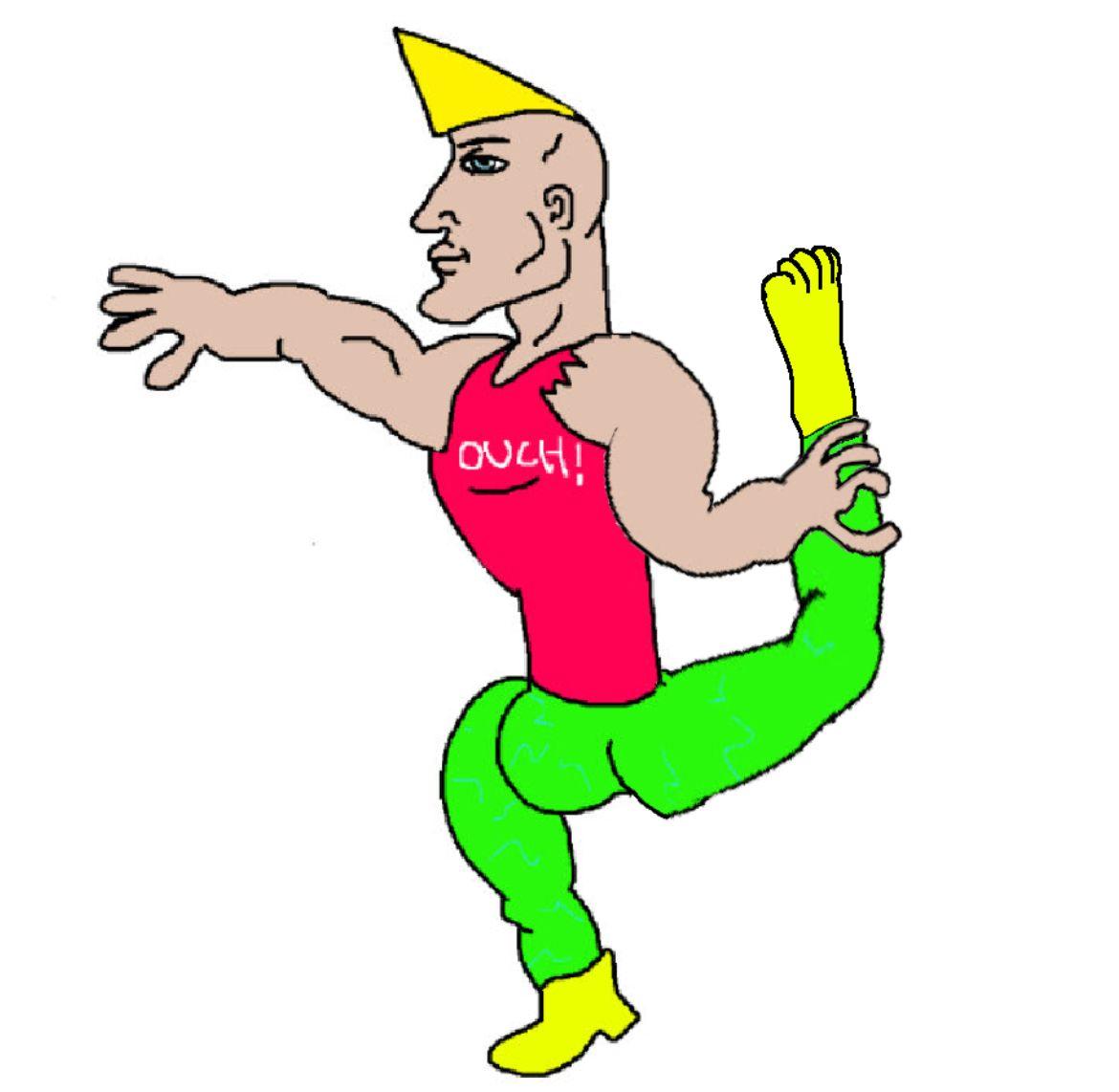 Chad I-Shaped Balance | I-Shaped Balance / Standing Split | Know Your Meme