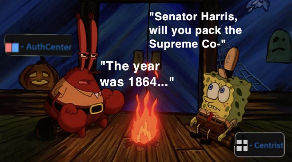 Debate meme. | Mr. Krabs Telling Story to SpongeBob by a Campfire ...