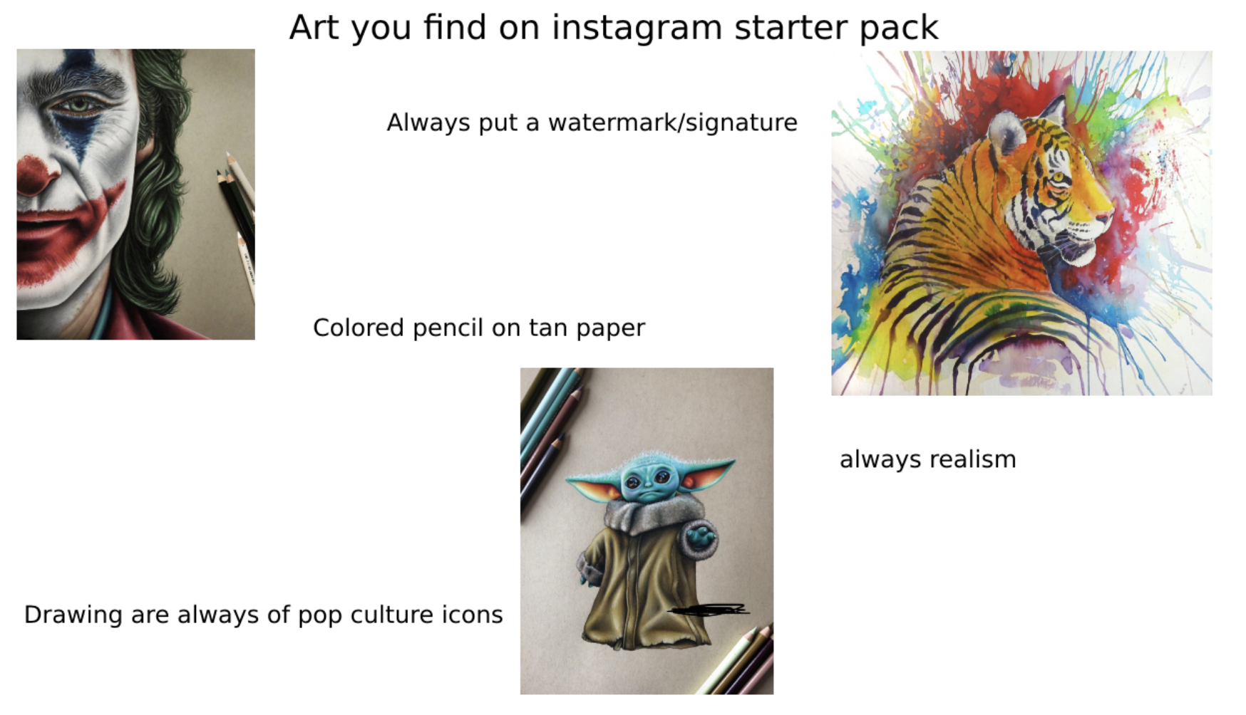 'Art you find on instagram' starter pack | /r/starterpacks | Starter ...