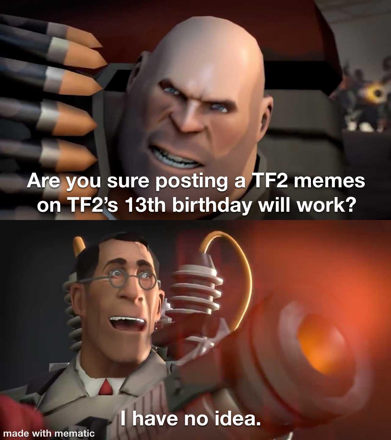 Happy Birthday TF2! | /r/dankmemes | Team Fortress 2 | Know Your Meme