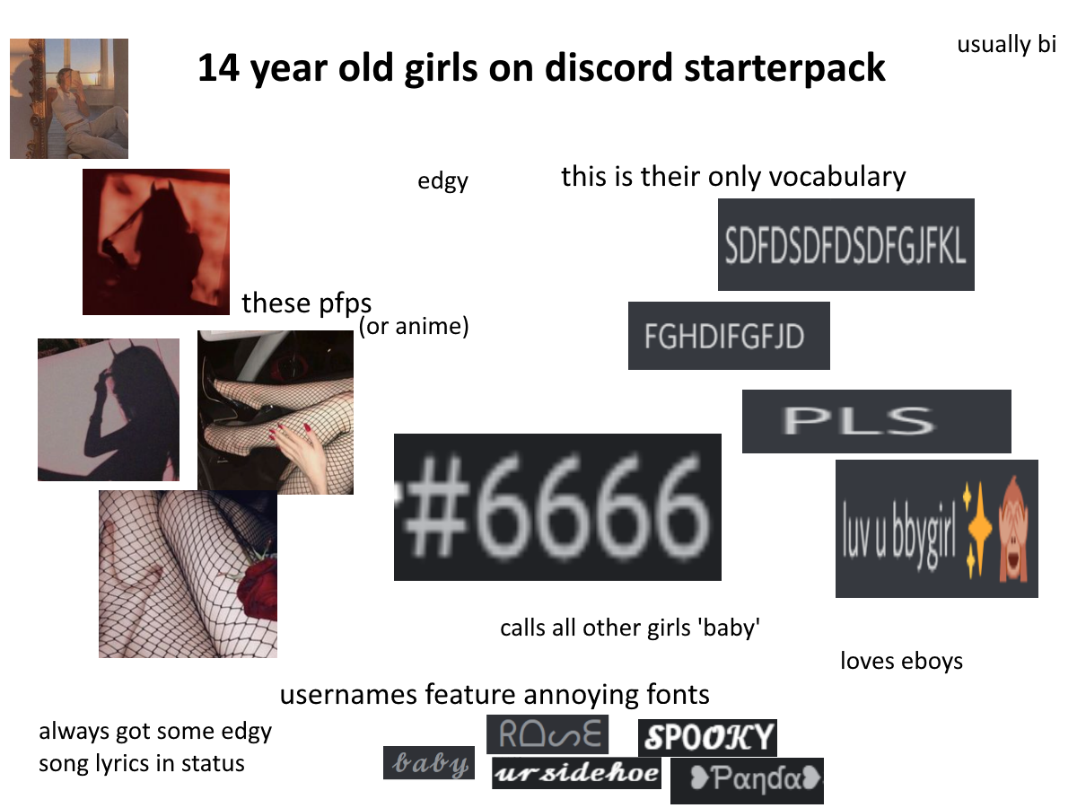 14 year old girls on discord starterpack | /r/starterpacks | Starter ...