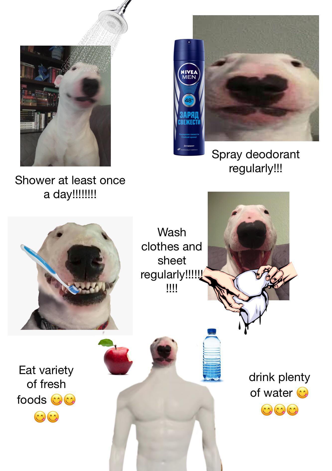 For health we had to make a poster on hygiene so I handed this in | /r ...