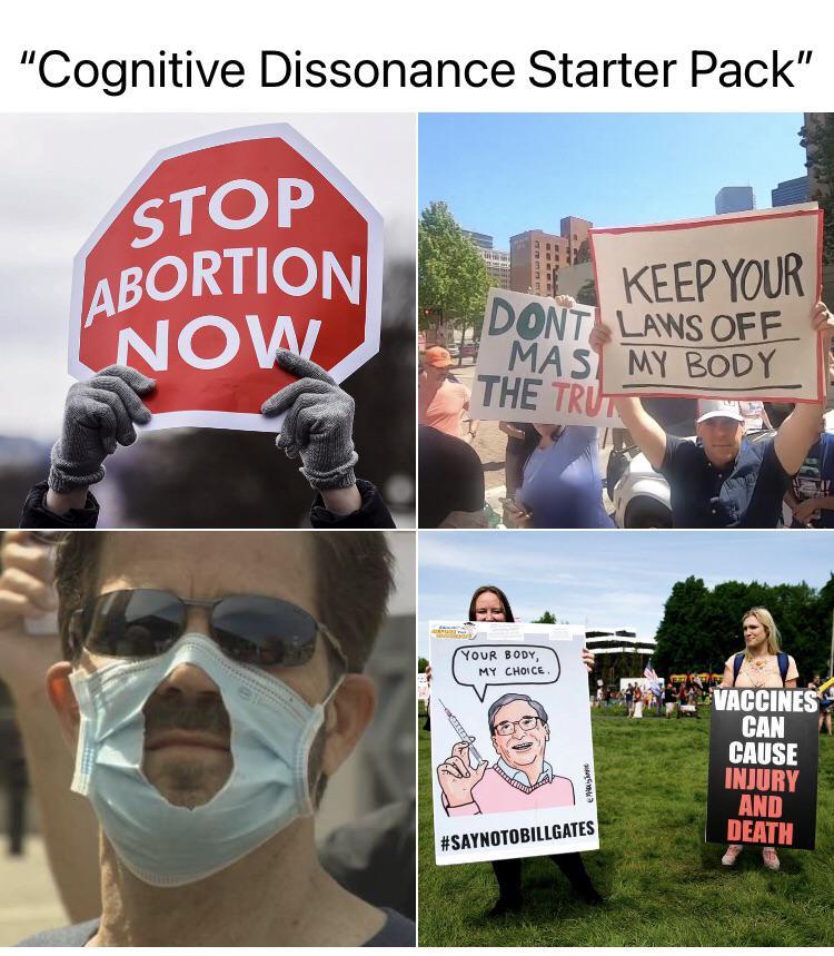 Cognitive Dissonance Starter Pack | /r/starterpacks | Starter Packs ...