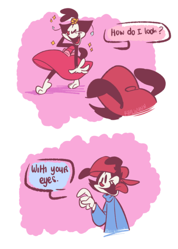 And that’s why she never takes Wakko shopping ever again. For his sake ...