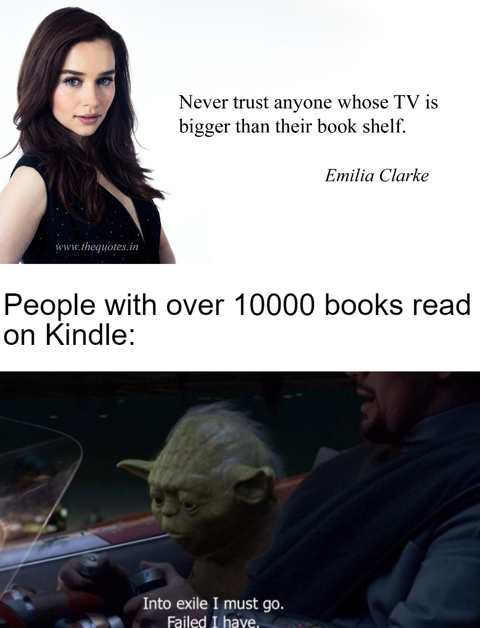 Reading on Kindle is better than reading books since if you spit while ...