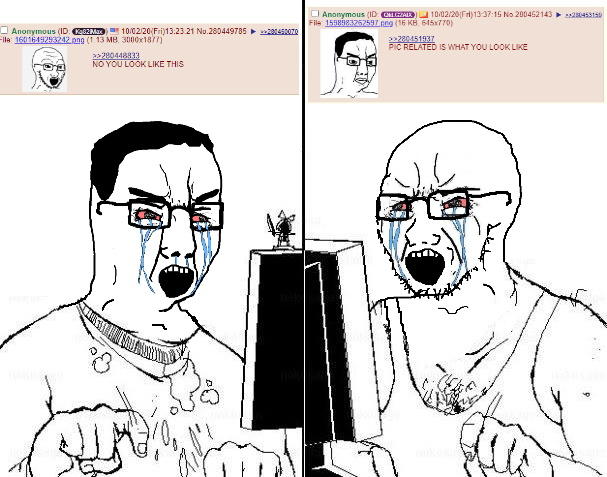 poljak V. soyjak (imageboard) | Poljak / Chudjak | Know Your Meme