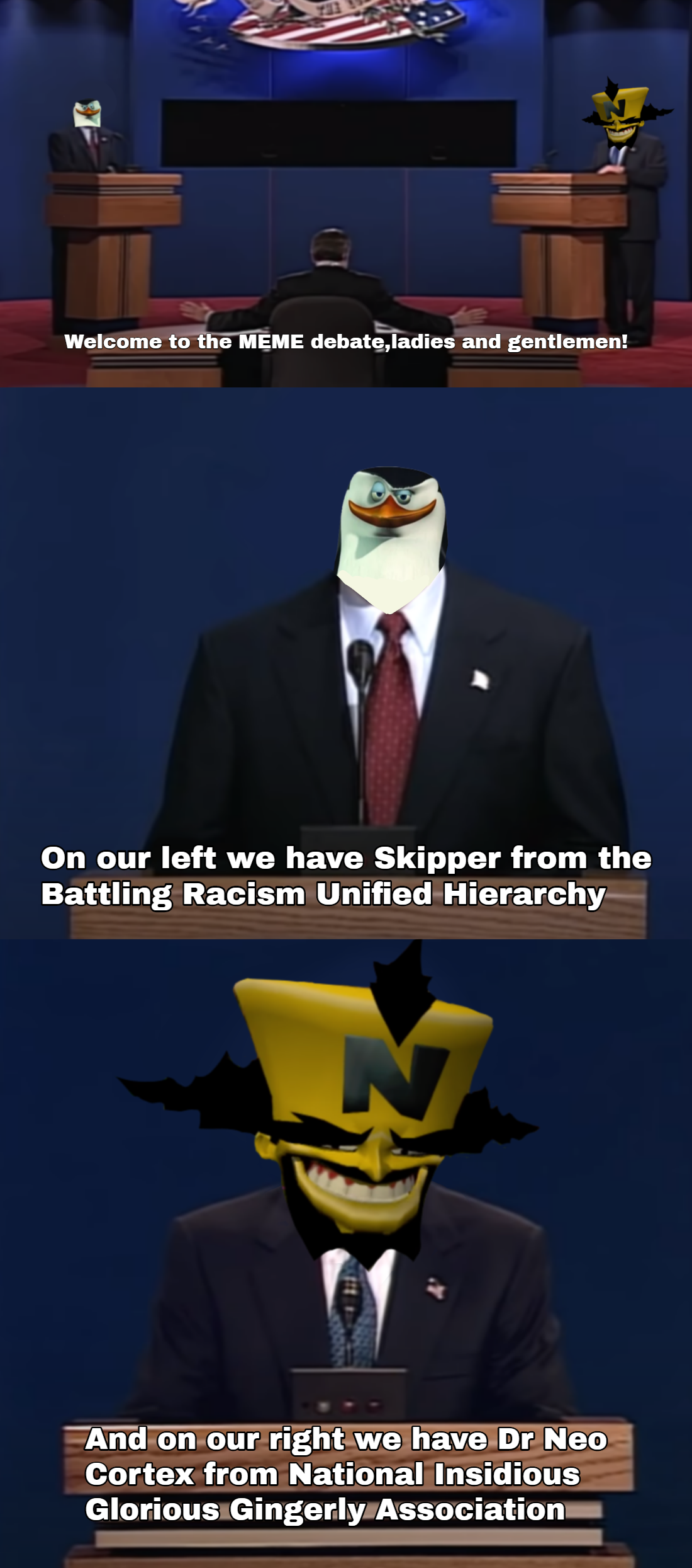 The big debate | Doctor Neo Cortex | Know Your Meme