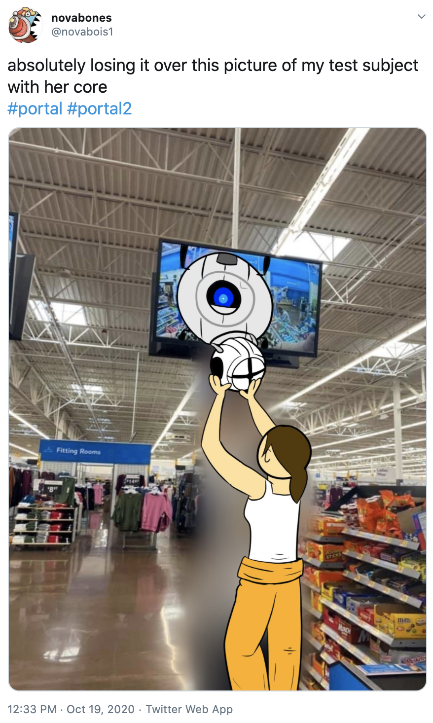 Portal | Showing Baby to a Supermarket Camera | Know Your Meme