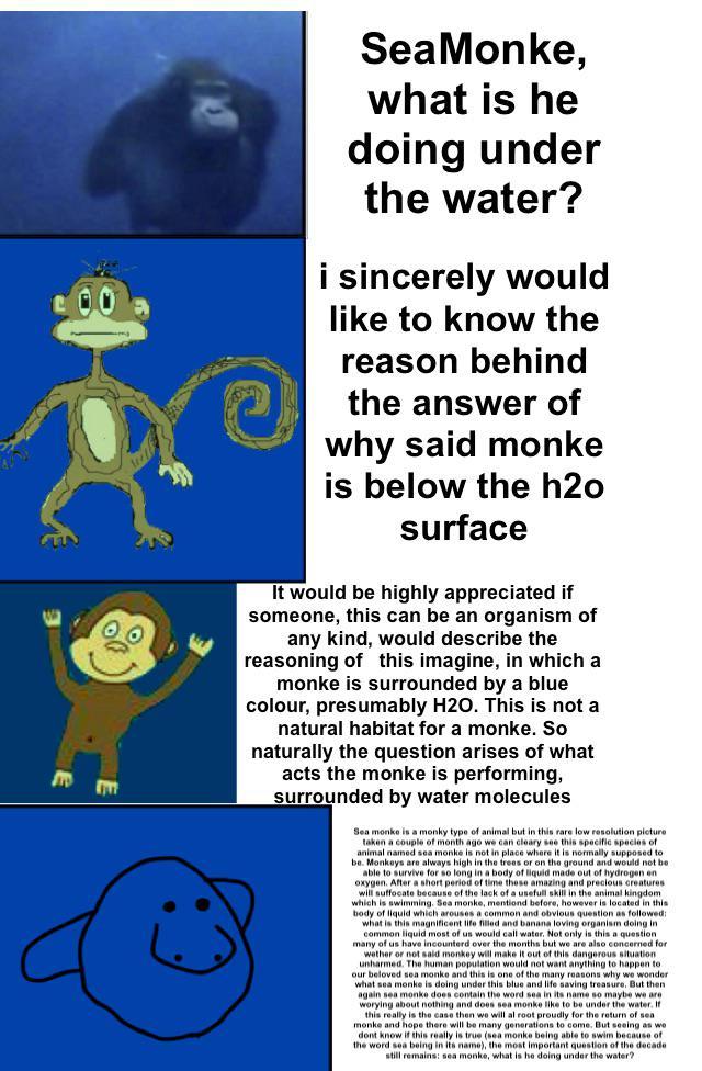 what u doing in there | Water Monke / Searching For The Sea Banana ...