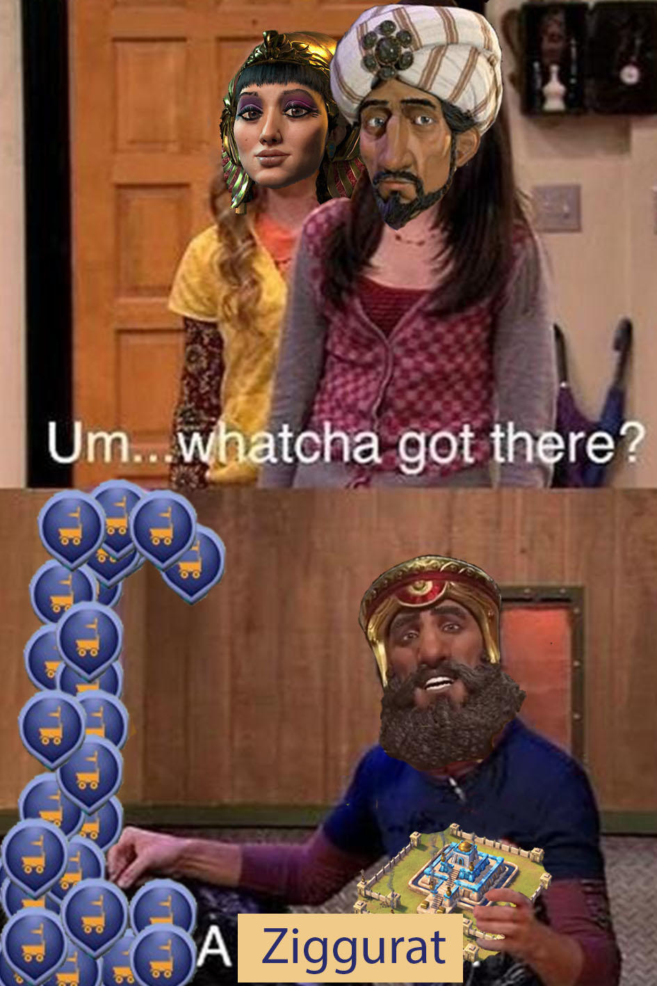 Spawning Near Gilgamesh | Whatcha Got There? | Know Your Meme