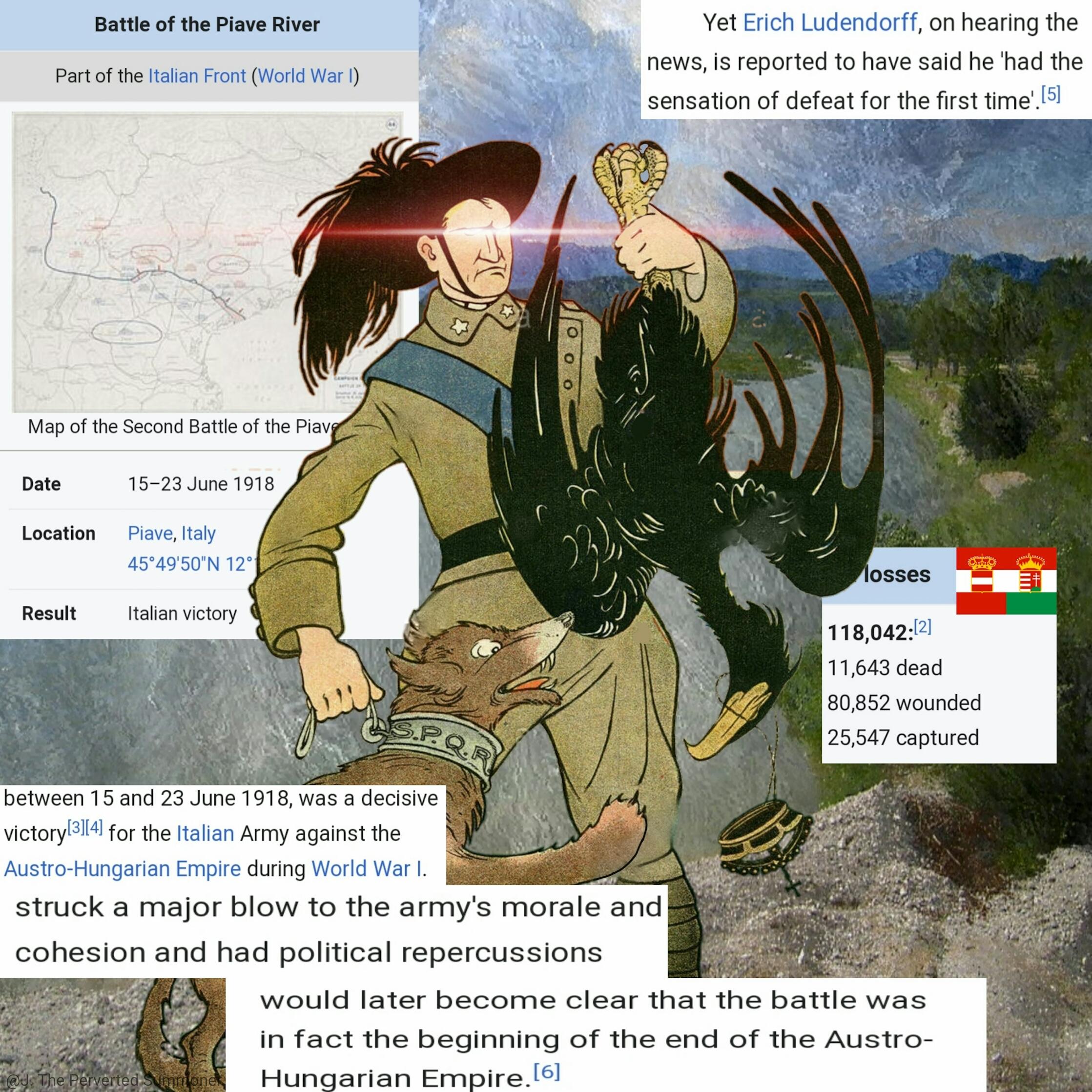 Italian Victories - WW1 : Second Battle of the Piave River | Italian ...