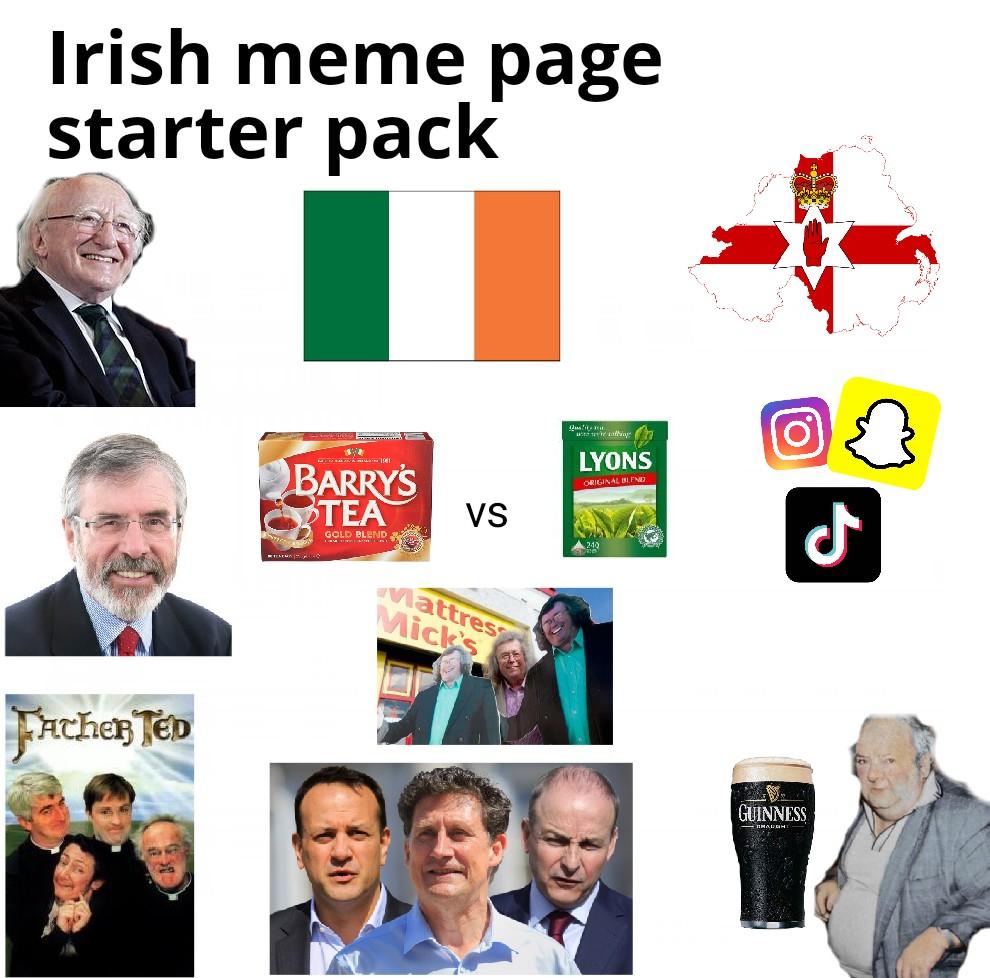 The Irish meme page starter pack | /r/starterpacks | Starter Packs ...