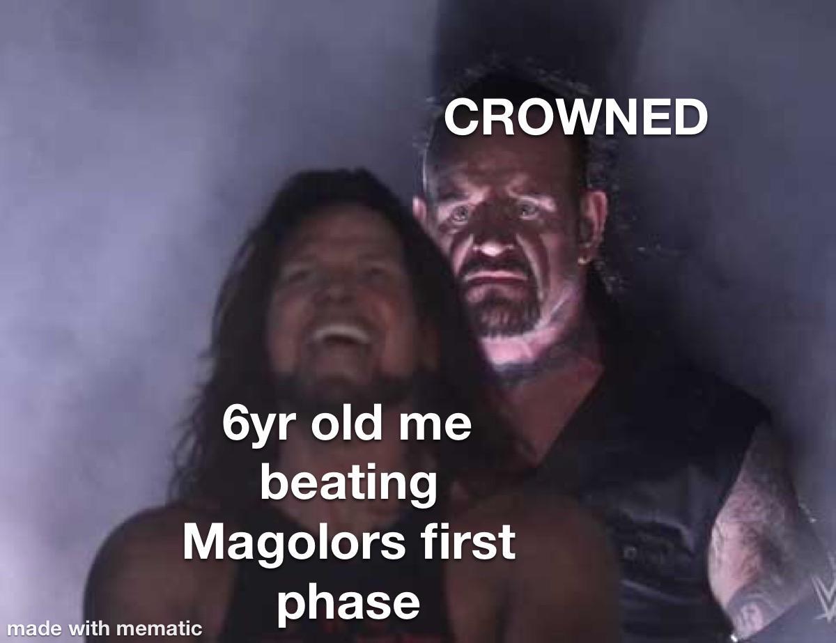 Magolor Is Crazy Undertaker Standing Behind AJ Styles Know Your Meme