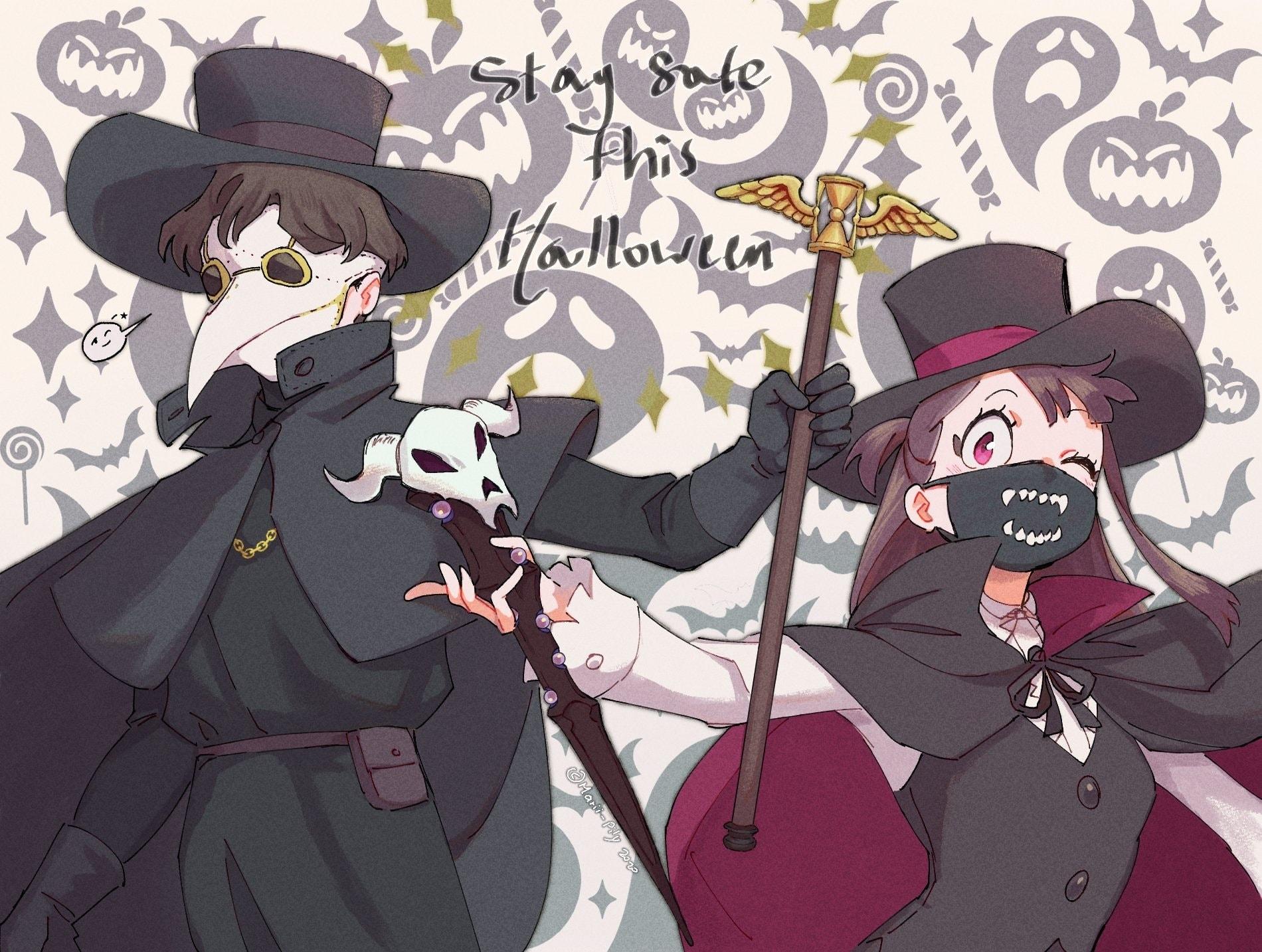 Halloween Andrew and Akko | Little Witch Academia | Know Your Meme