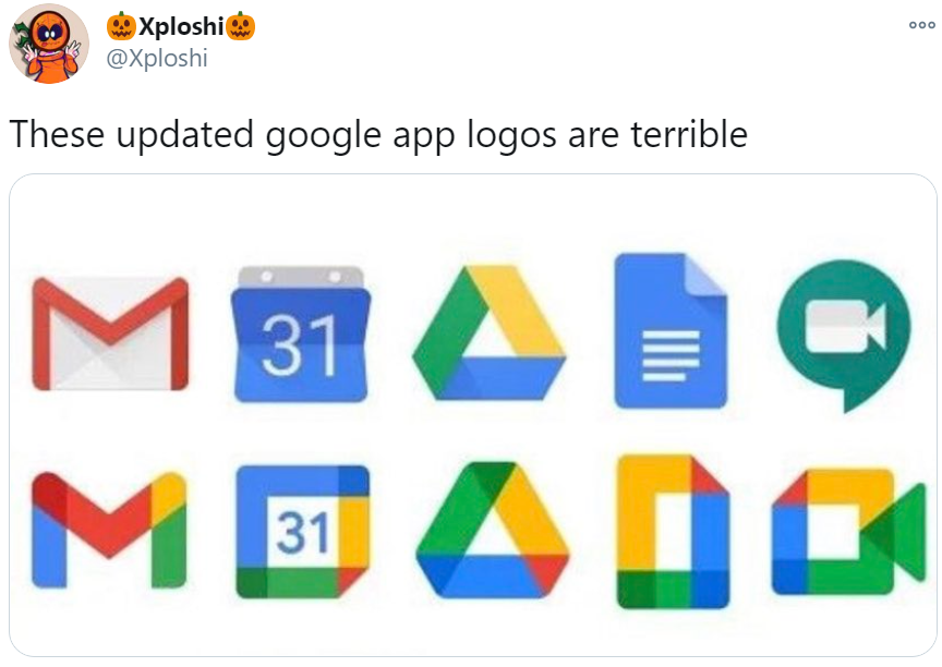 these are terrible | 2020 Gmail Logo Redesign | Know Your Meme
