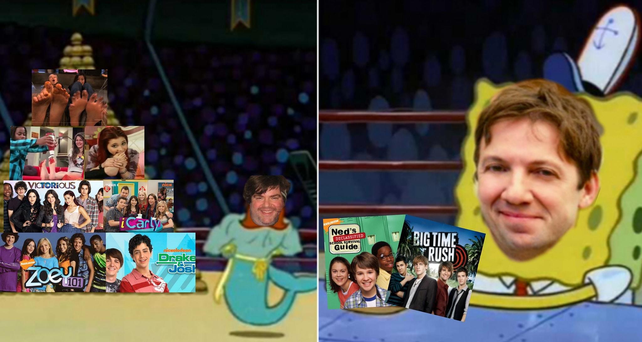 Dan Schneider vs. Scott Fellows | King Neptune vs. SpongeBob ...