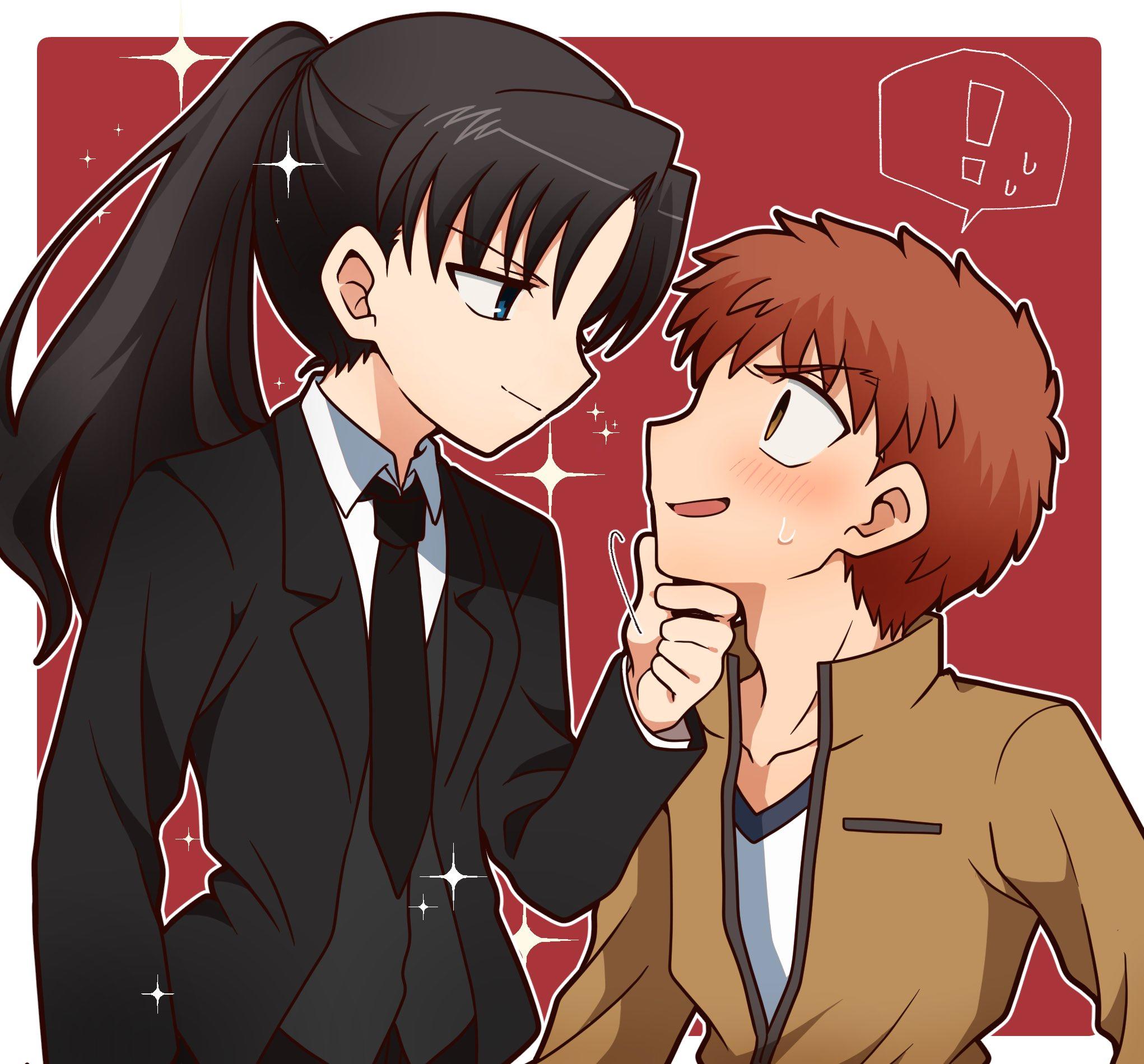 Suit Rin and Shirou | Fate (Type-Moon) | Know Your Meme