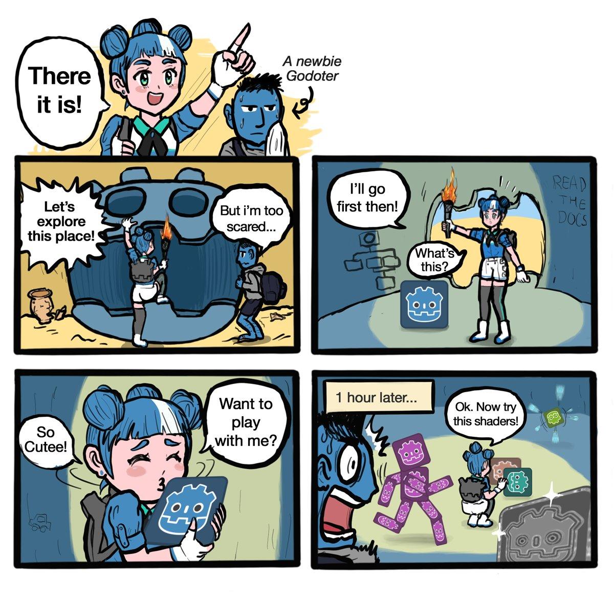Godot Comic #2 by Tuan Nguyen | Gaming | Know Your Meme
