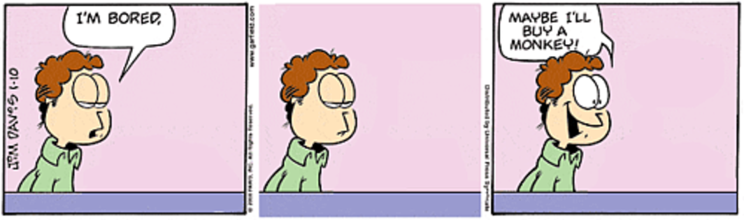 Maybe I'll By a Monkey | Garfield Minus Garfield | Know Your Meme