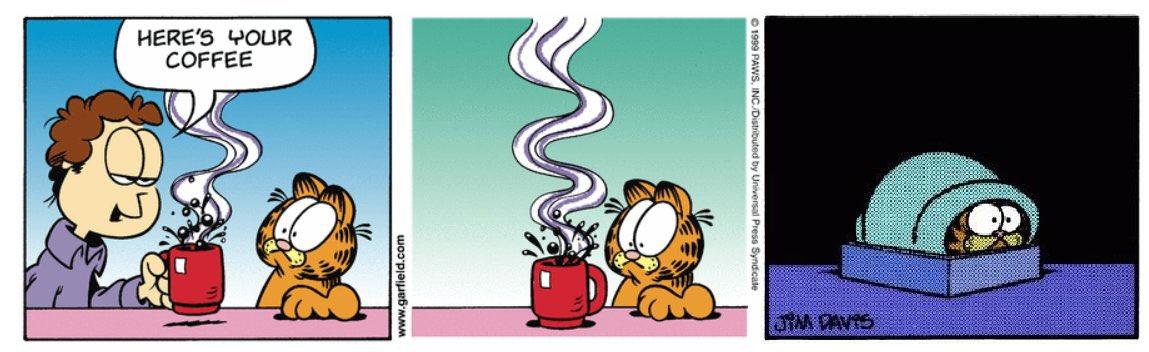Traumatic Coffee | Garfield Last Panel Replacements | Know Your Meme