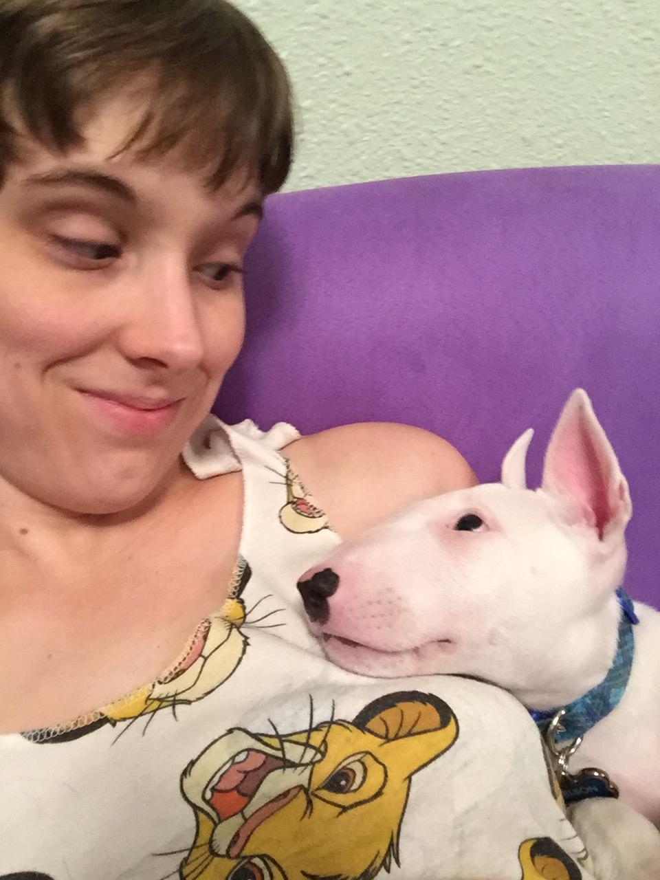 Nelson the Bull Terrier / Walter and his owner Victoria | Nelson the ...