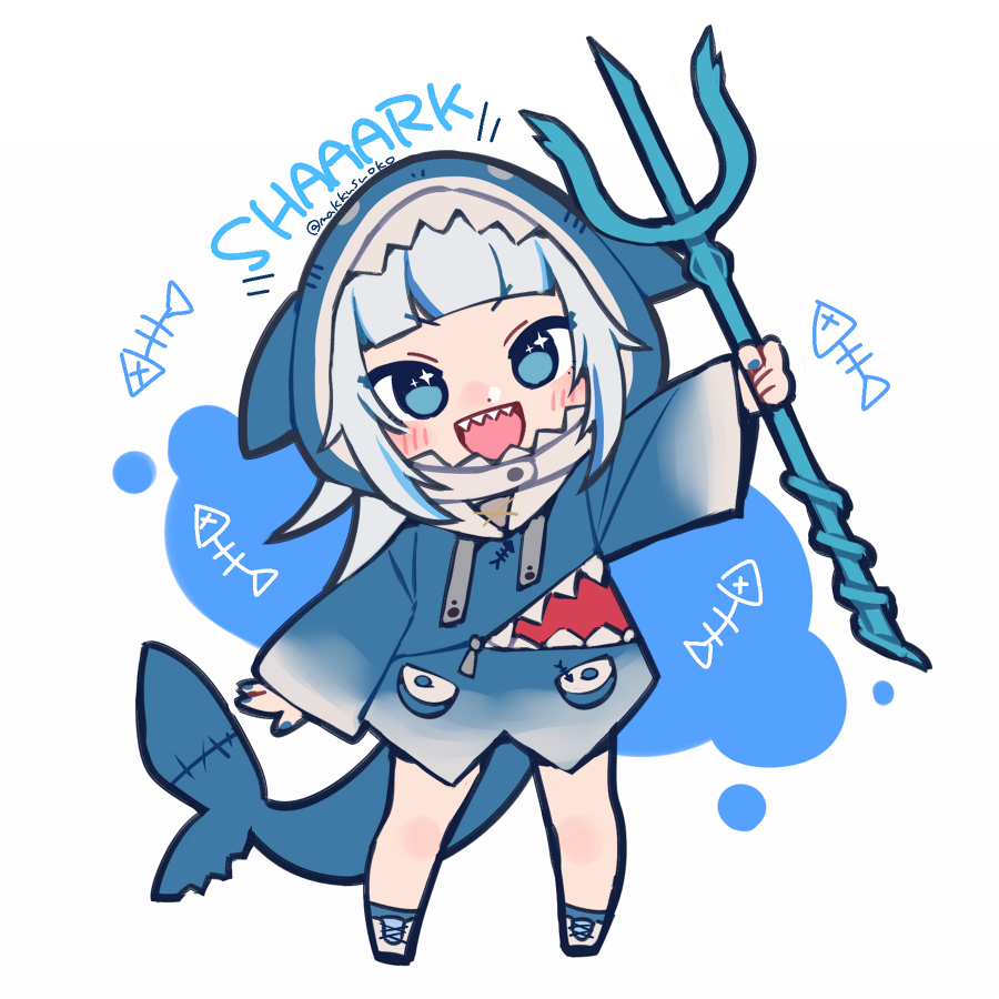 Shaaark by makkusuoko | Gawr Gura | Know Your Meme