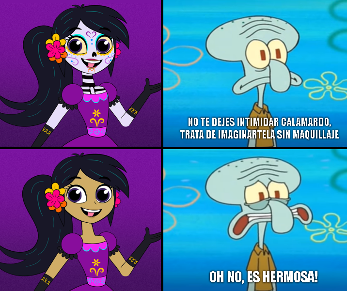 Squidward imagines her without makeup | Catalina la Catrina | Know Your ...