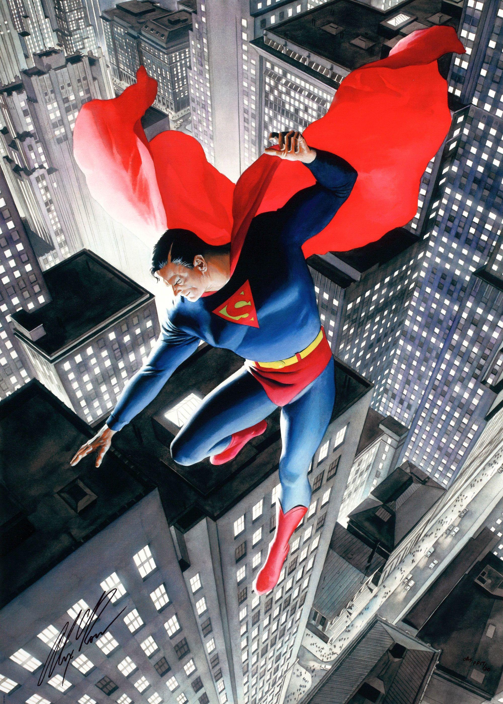 In the night by Alex Ross | Superman | Know Your Meme