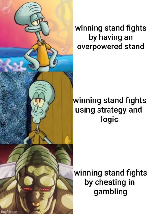 Osiris The Handsome Squidward | /r/ShitPostCrusaders/ | JoJo's Bizarre ...