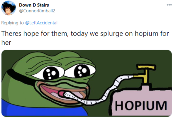 hopium for them | Hopium | Know Your Meme