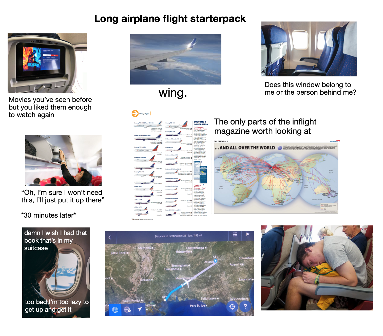 Long airplane flight starterpack | /r/starterpacks | Starter Packs ...