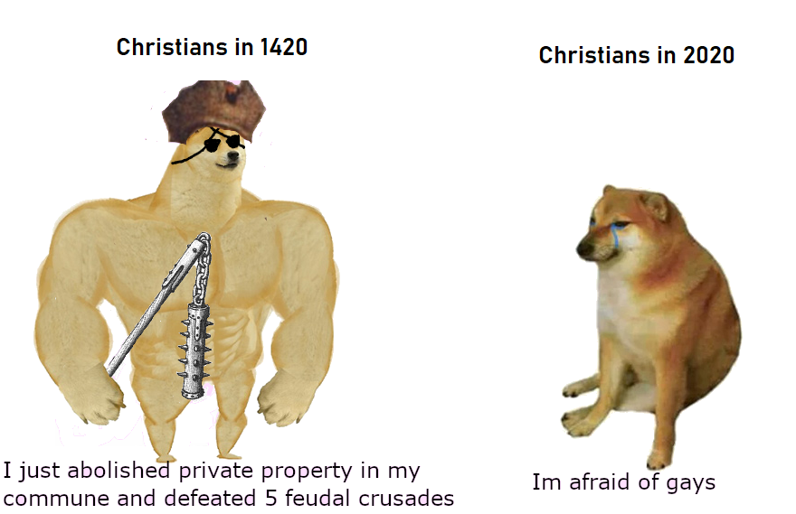 Make Christianity Leftist Again | Swole Doge vs. Cheems | Know Your Meme