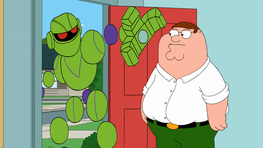 Vectorman (AKA Me) on Family Guy | Peter Griffin At The Door / "Holy ...