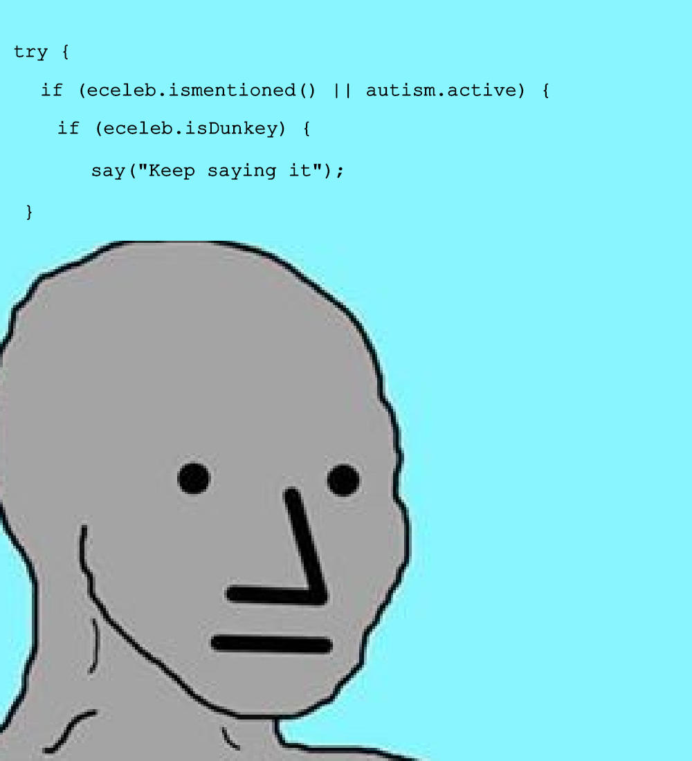 npc (dunkey hater) | NPC Wojak | Know Your Meme