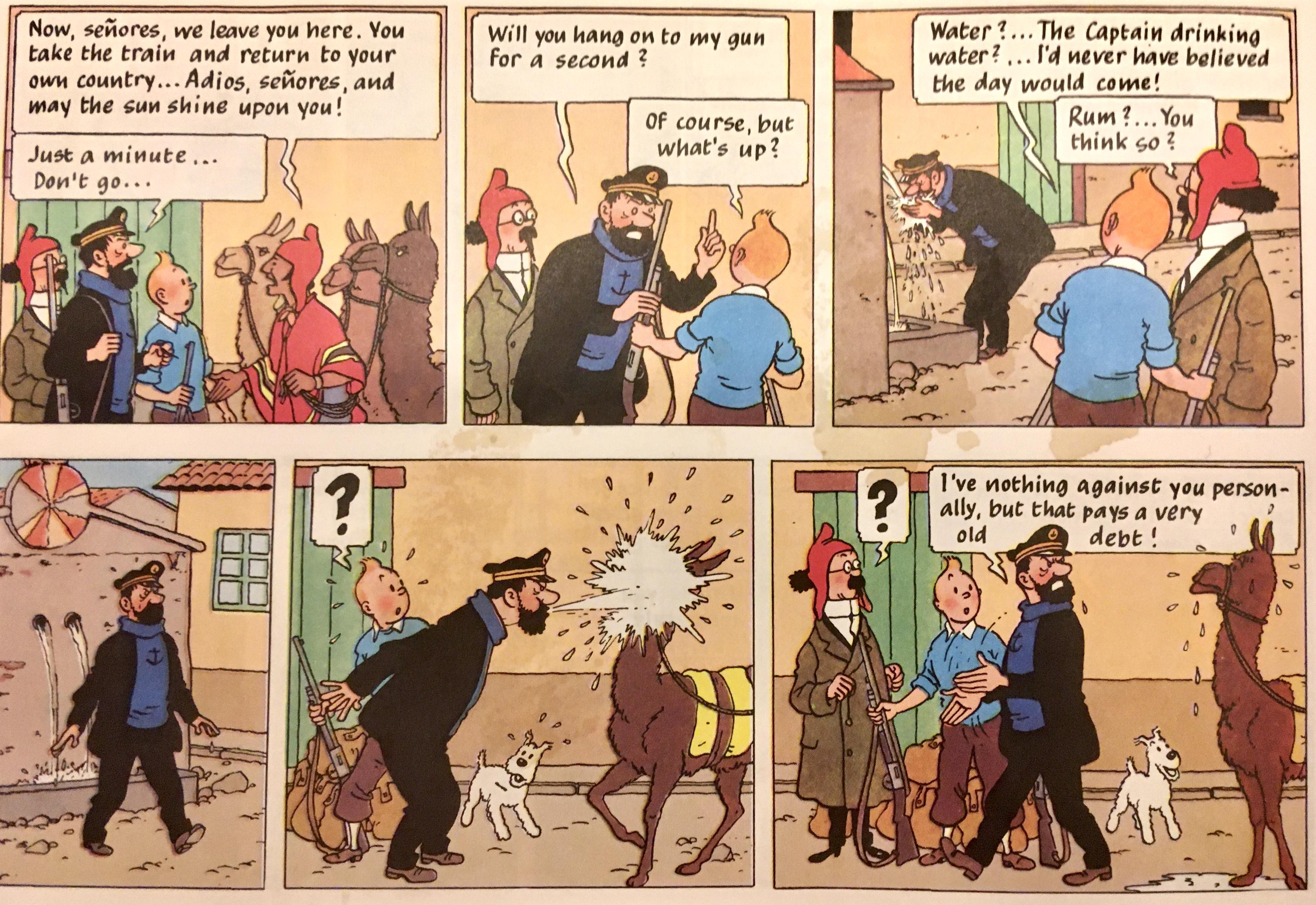 Haddock the absolute champion | The Adventures Of Tintin | Know Your Meme