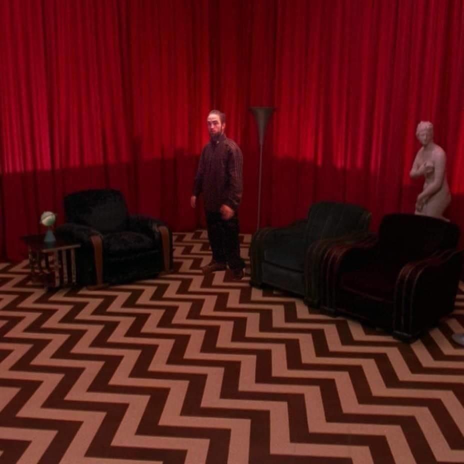 pattinson in the red room | David Lynch | Know Your Meme