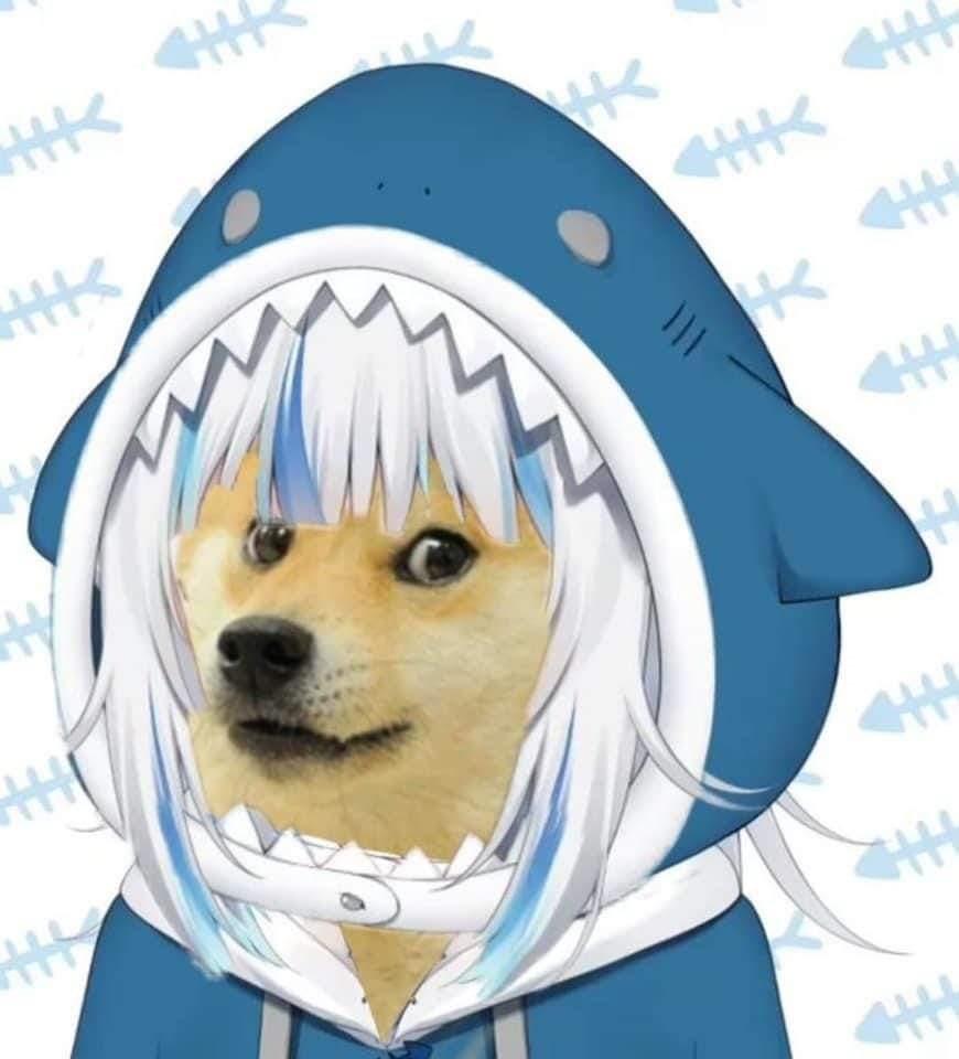 >le anime shark has arrived | Ironic Doge Memes | Know Your Meme