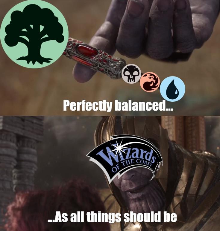 "Green is completely balanced" | Magic the Gathering | Know Your Meme