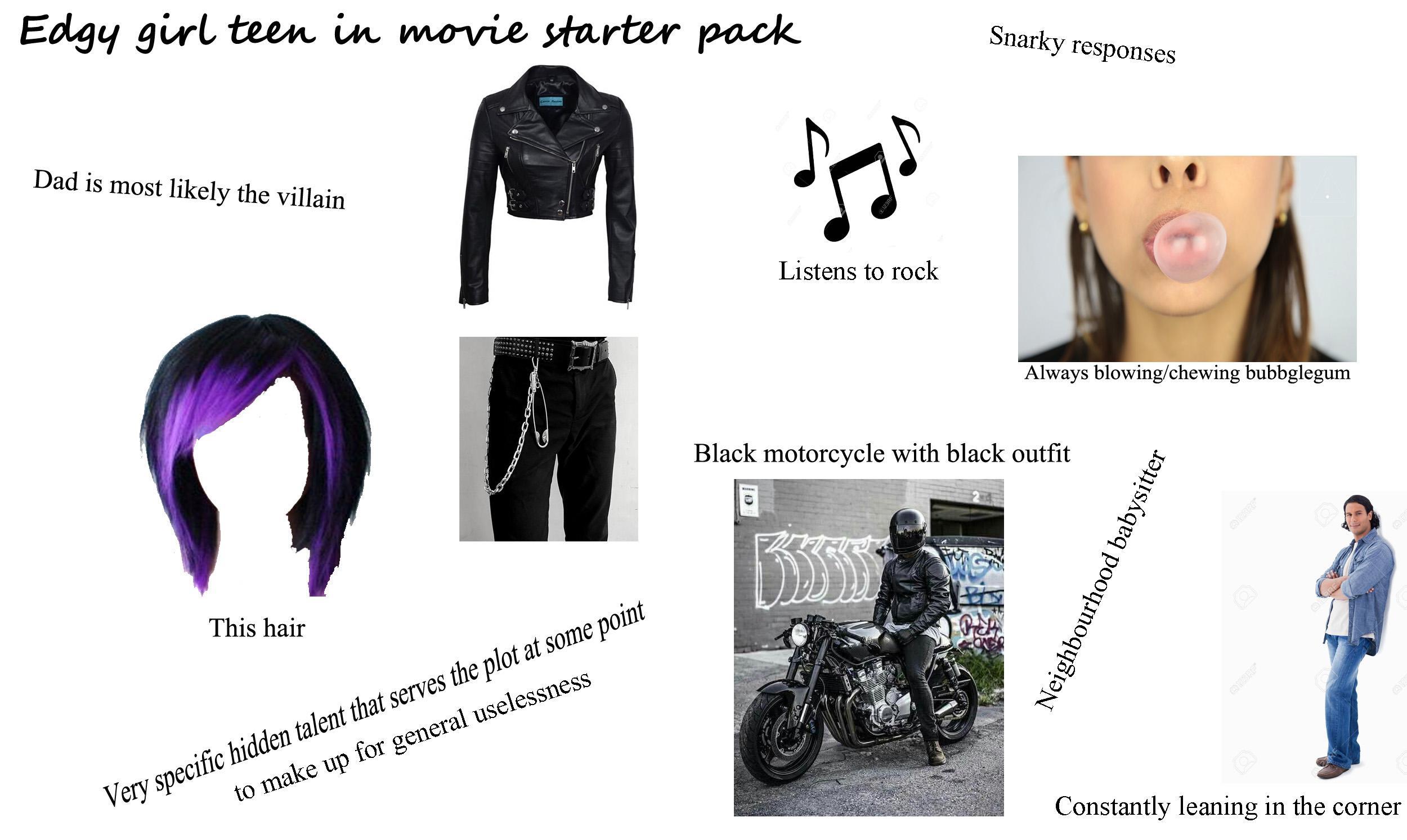 Edgy Girl Teen in Movie Starter Pack | /r/starterpacks | Starter Packs ...