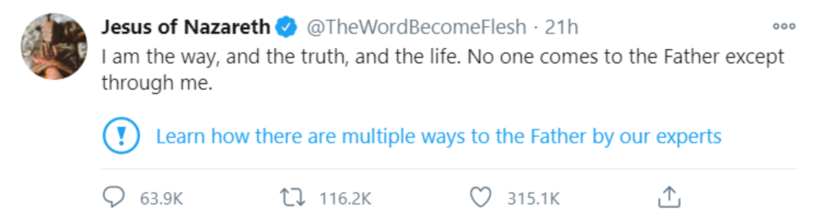 Jesus: Checked | Twitter Fact-Checking Parodies | Know Your Meme