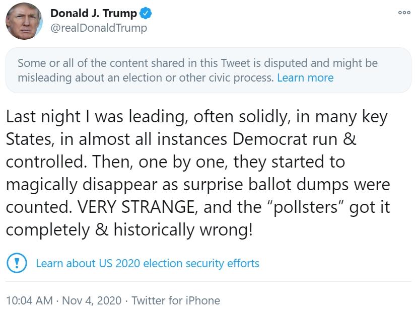 Donald Trump's Tweet Labeled by Twitter | Twitter Fact-Checking ...