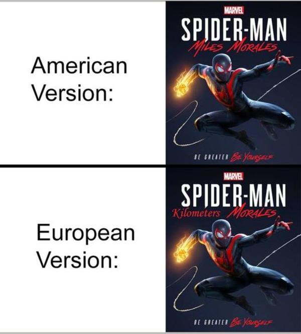 Kilometers Morales Vs Miles Morales Kilometers Morales Miles
