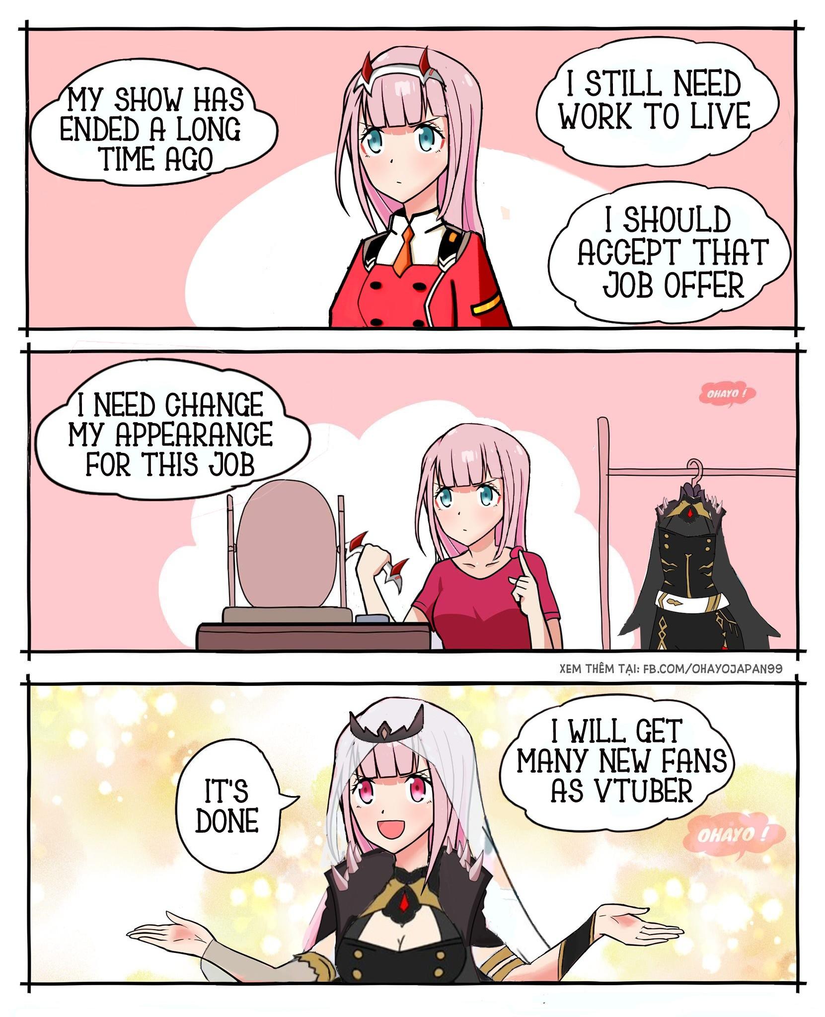 Zero Two get a New job | Zero Two | Know Your Meme