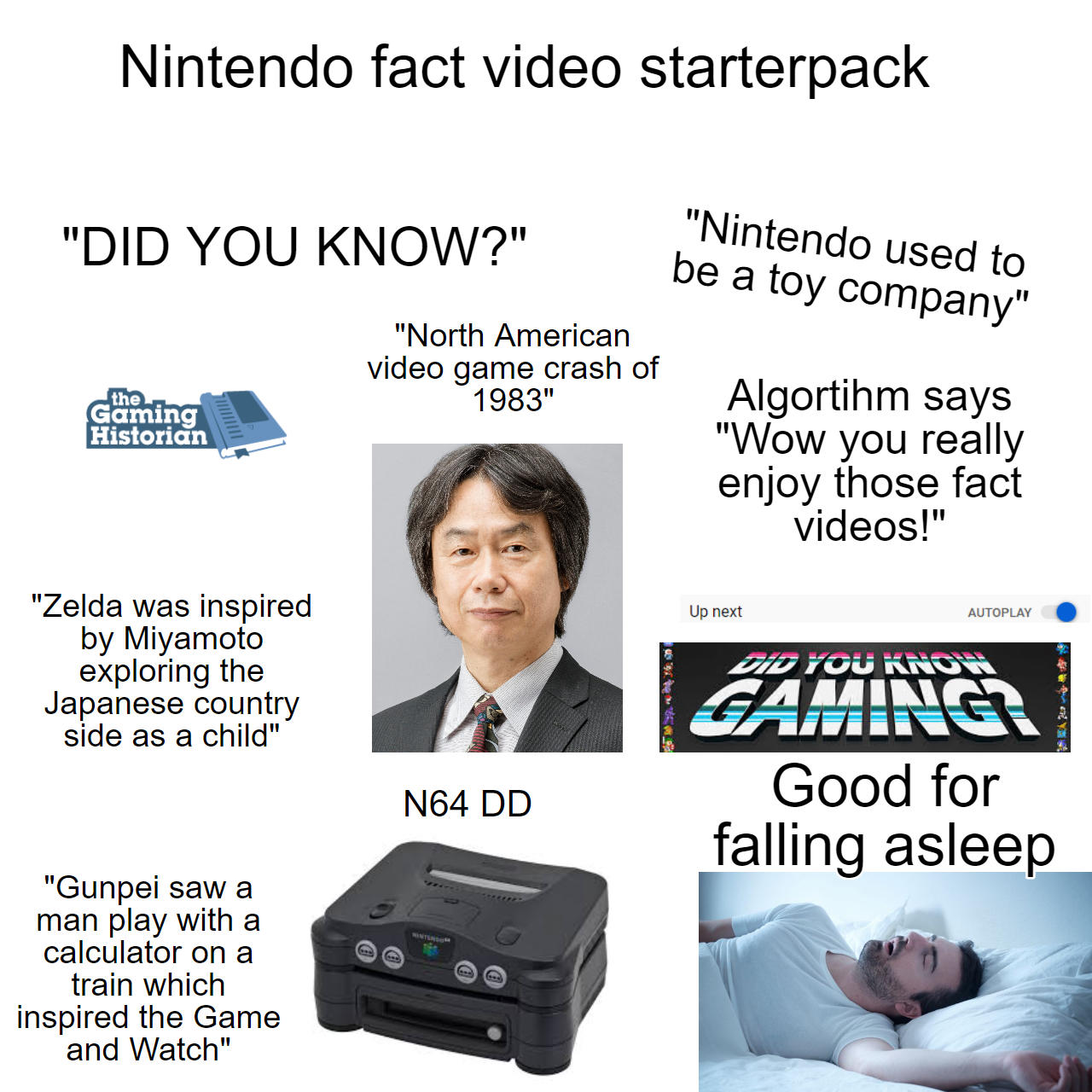 Nintendo Fact Video Starter Pack | /r/starterpacks | Starter Packs ...
