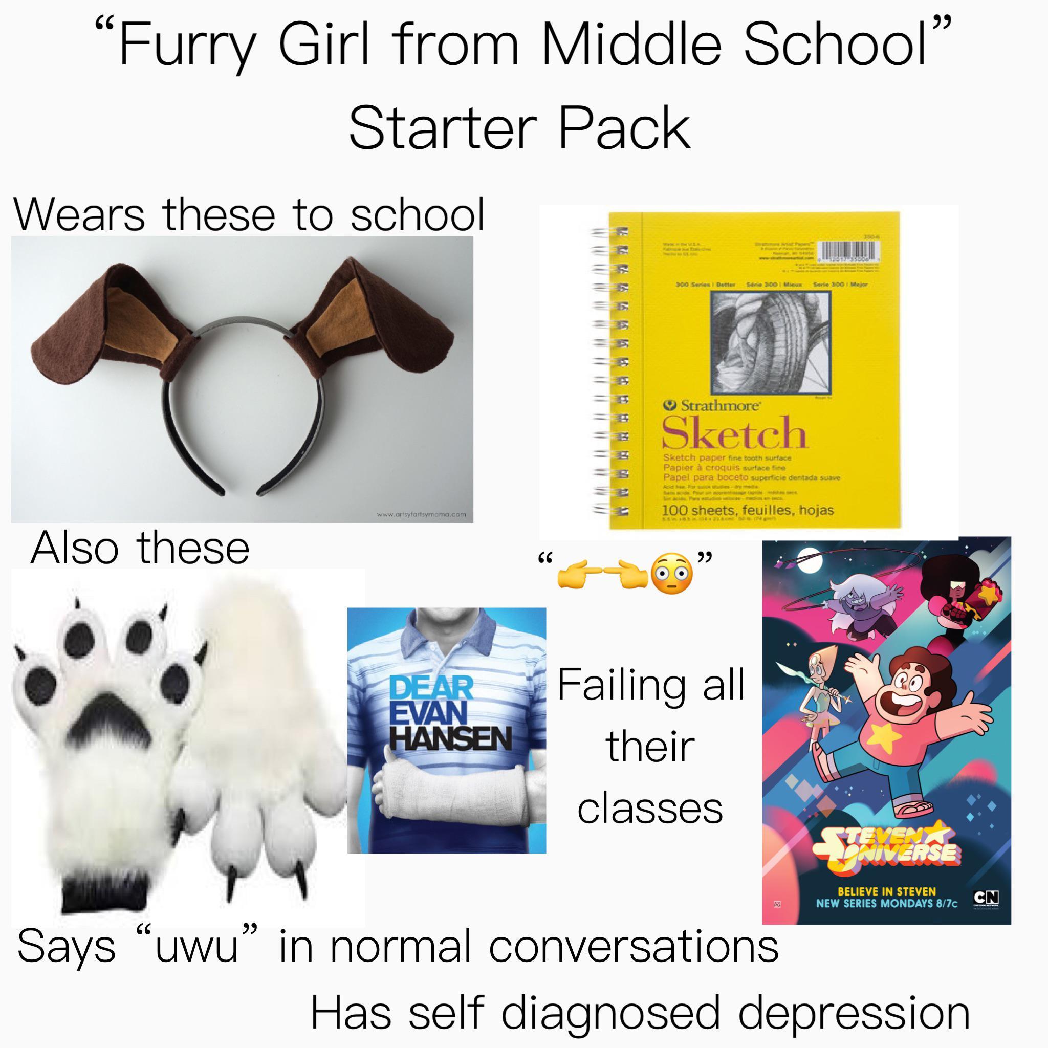 “Furry Girl from Middle School” Starter Pack | /r/starterpacks ...