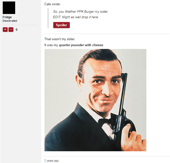 Quater Pound her with cheese | Pierce Brosnan / The Architect ...