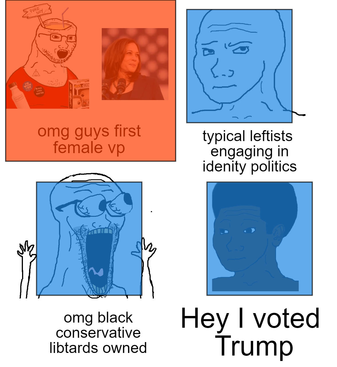 identity politics bad unless we do it | /r/PoliticalCompassMemes ...