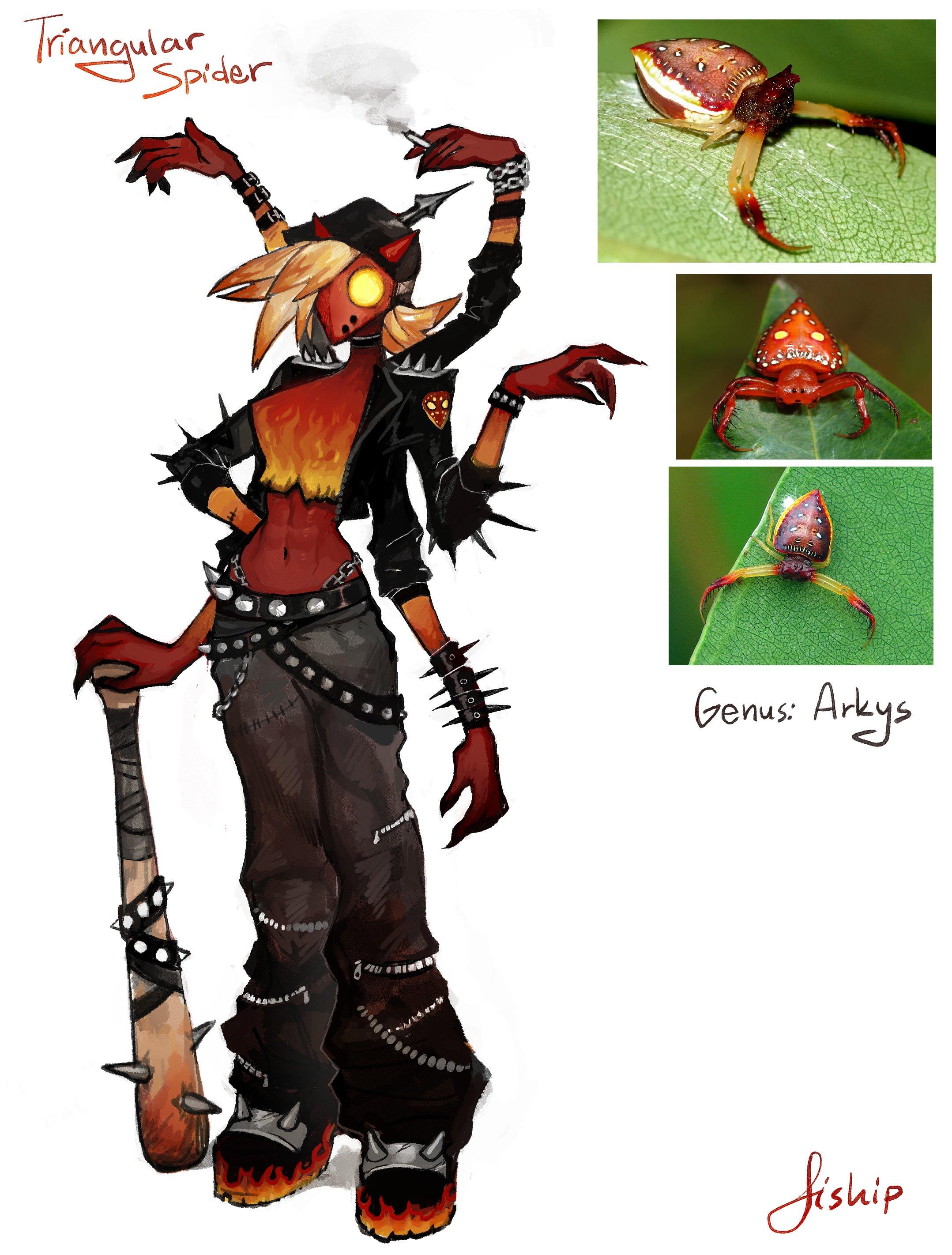 Triangular Spider Girl | Monster Girls | Know Your Meme